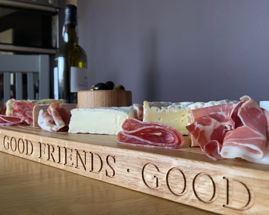 Oak Serving Board - slate and oak A food board to wow dinner guests