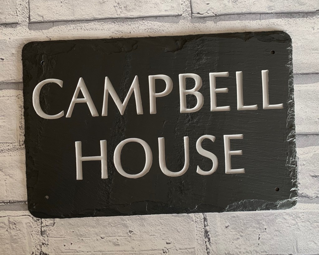 House Signs - slate and oak house signs, in various sizes and designs